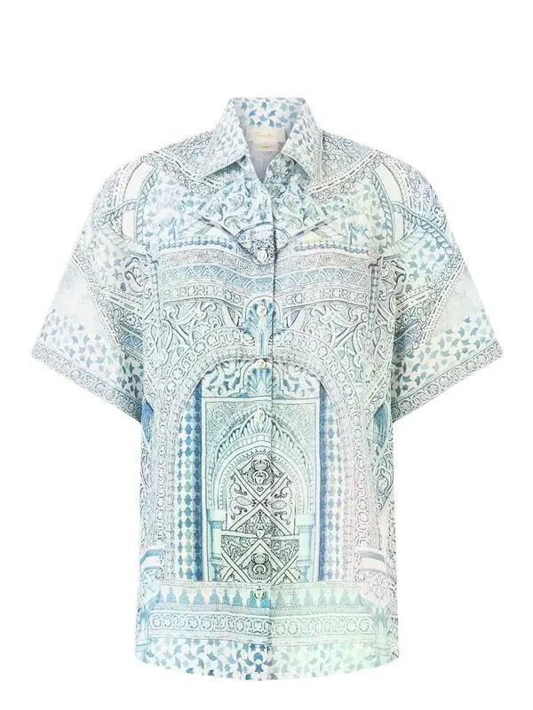 Camilla Patterned Shirt - Blue