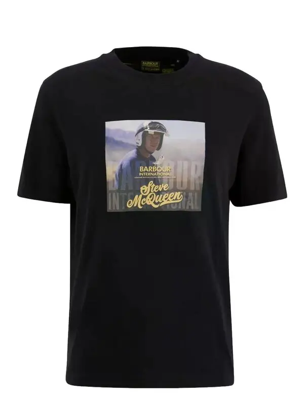 Barbour Photographic-print T-shirt - Black
