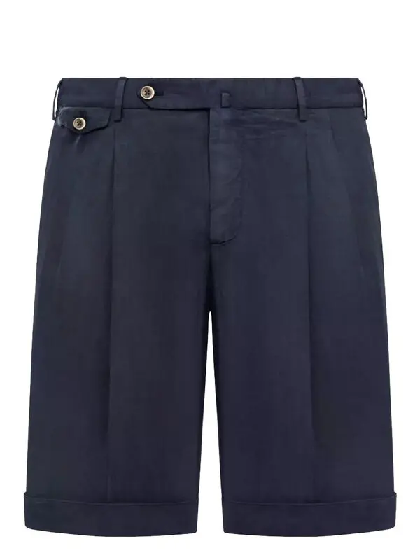 PT TORINO Cuffed Shorts - Blue