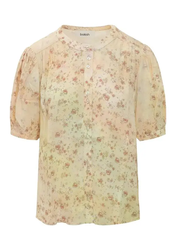 Ba&sh Floral Print Button Shirt - Neutrals