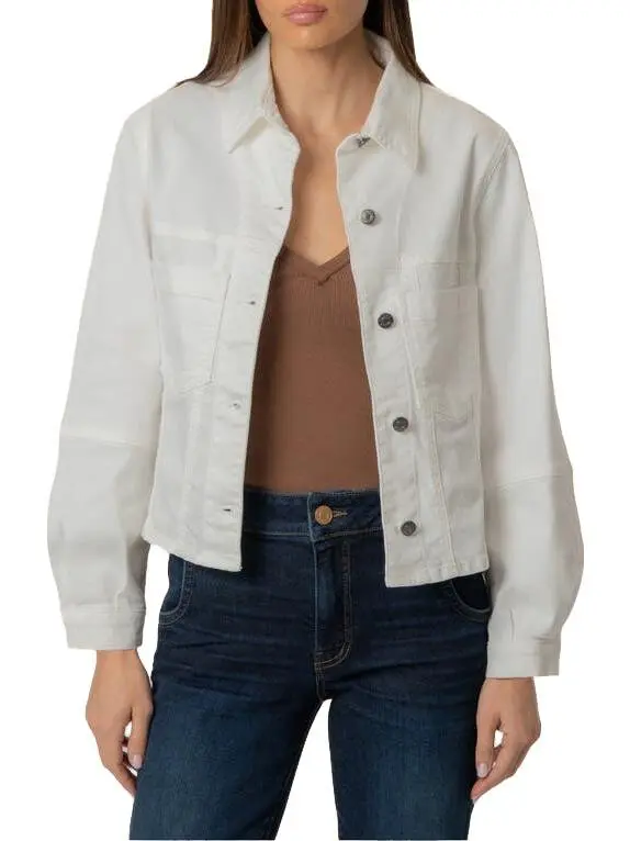 Kut From The Kloth Bailey Stretch Denim Jacket - White