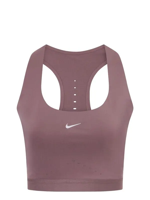 Nike Swift Mesh-trimmed Dri-fit Sports Bra - Purple
