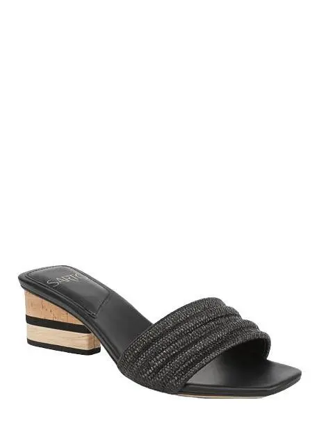 Franco Sarto Waverly Woven Slide Sandal - Black