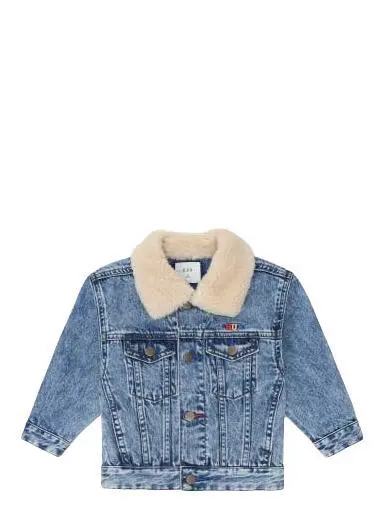 HUXBABY Denim Bomber Jacket - Denim Blue