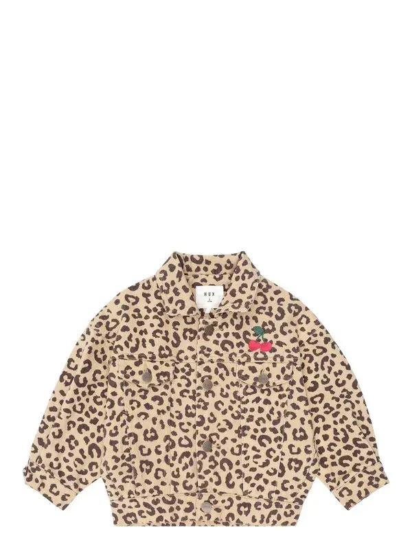 HUXBABY Print Denim Jacket - Animal