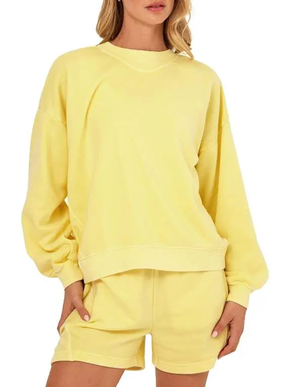 THREADS 4 THOUGHT Mineral Wash Sweatshirt - Lemonade