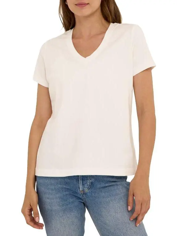 THREADS 4 THOUGHT Organic Cotton V-neck T-shirt - White