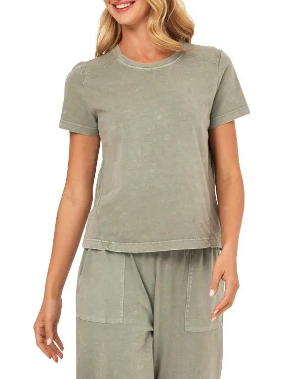 THREADS 4 THOUGHT Roselie Mineral Wash T-shirt - Wasabi