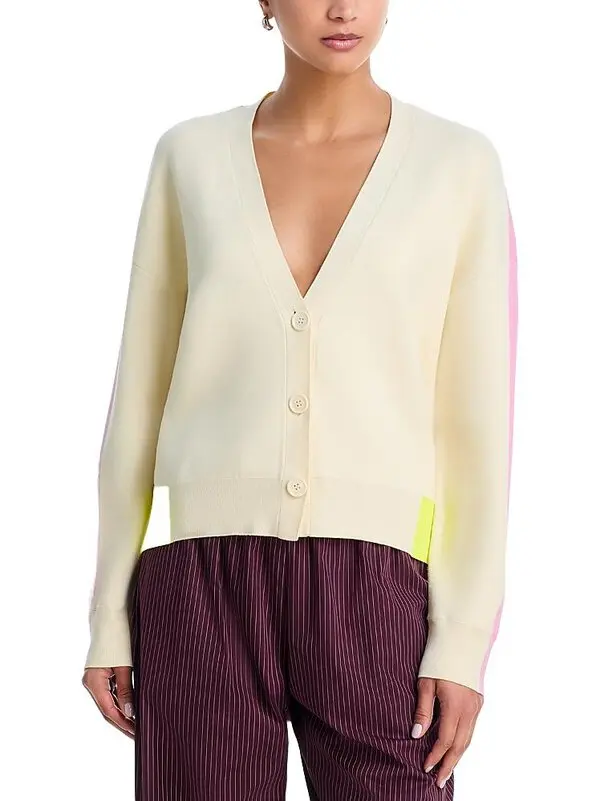 Essentiel Antwerp Colorblocked Cardigan - Off White