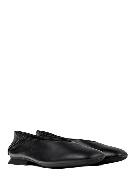 Camper Casi Myra Leather Ballerinas - Black