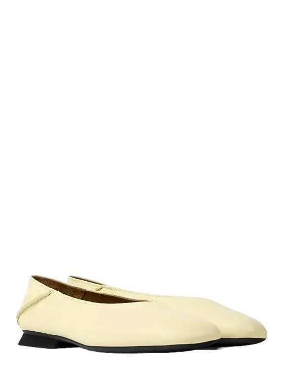 Camper Casi Myra Leather Ballerinas - Yellow