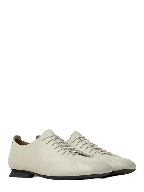 Camper Casi Myra Leather Lace-up Shoes - Beige