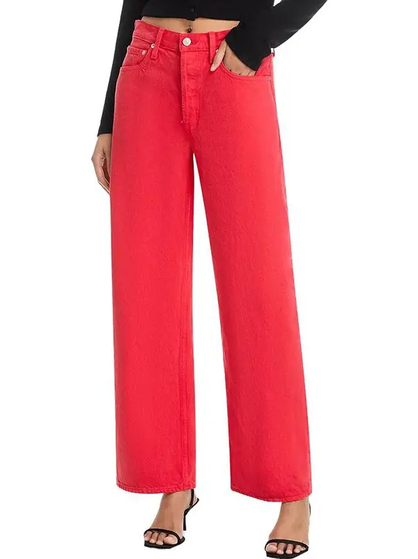 AGOLDE Arc Mid-rise Wide-leg Jeans - Carnival