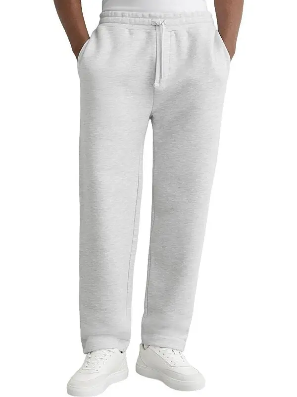 REISS Heavyweight Drawstring Pants - Grey Melange