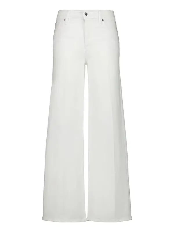FRAME Le Slim Palazzo Jeans - White