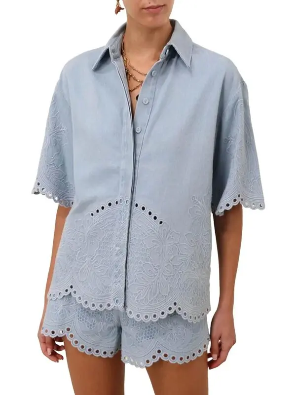 Zimmermann Daylight Denim Shirt - Blue