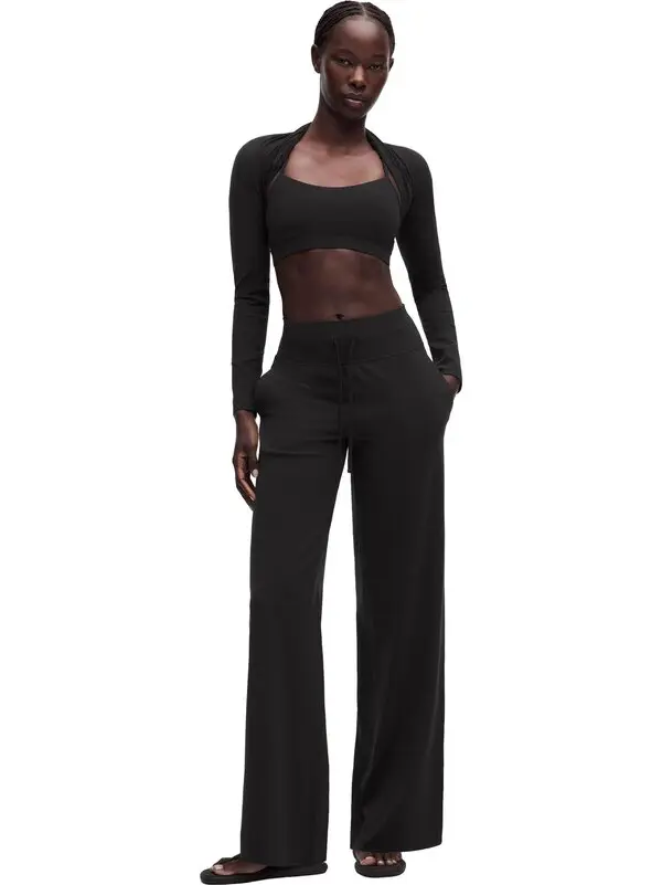 Lululemon Groove High-rise Wide-leg Pant - Black