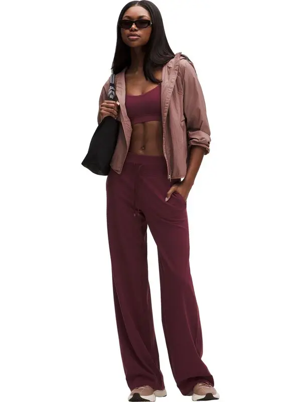 Lululemon Groove High-rise Wide-leg Pant - Burgundy Bay
