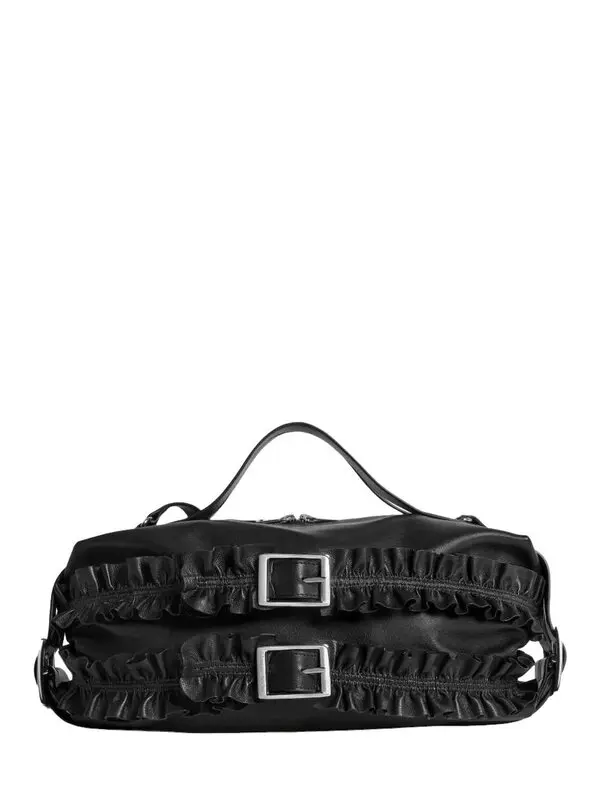 Simone Rocha Biker Leather Tote - Black