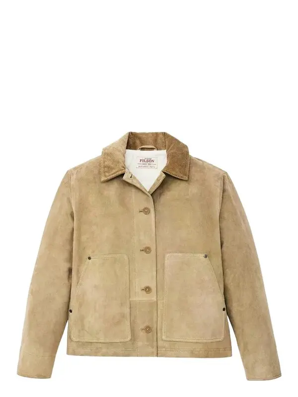 Filson Corduroy Collar Suede Jacket - Neutrals