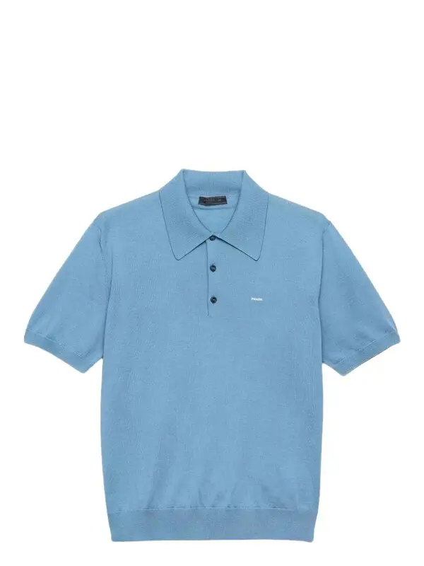 Prada Superfine Wool Polo Shirt - Blue