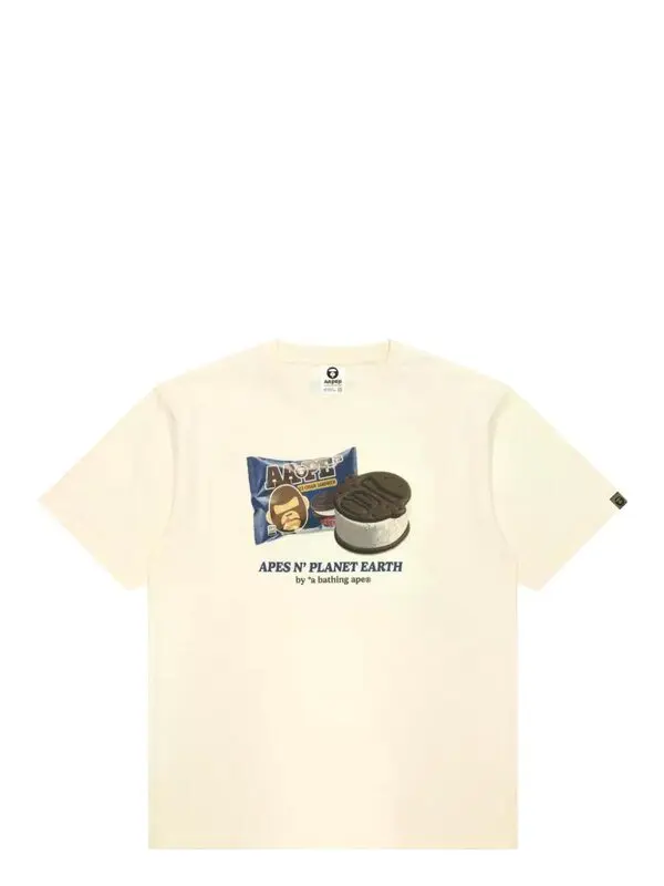 AAPE BY *A BATHING APE Ice-cream Graphic T-shirt - Neutrals