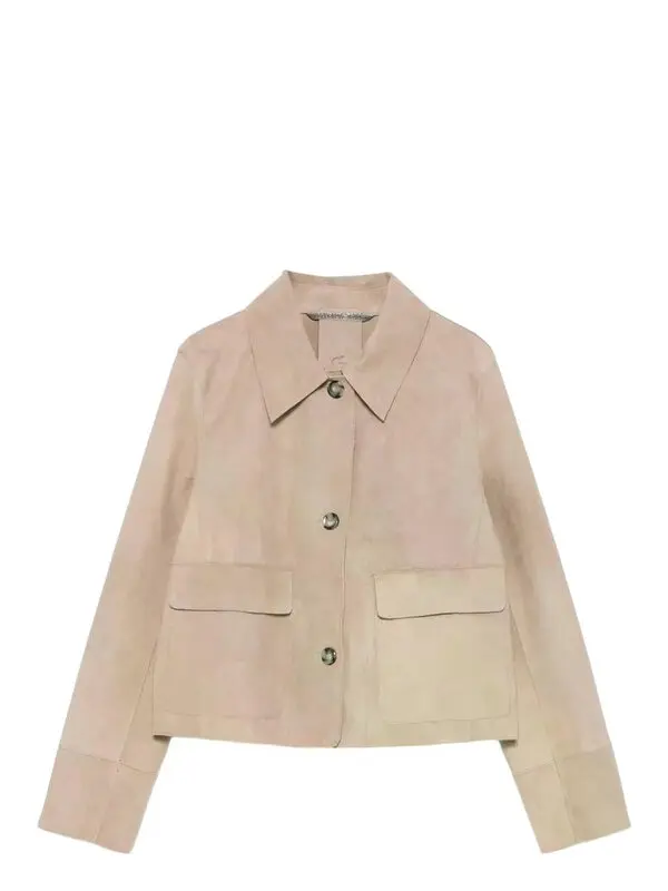 THE JACKIE LEATHERS Leather Jacket - Neutrals