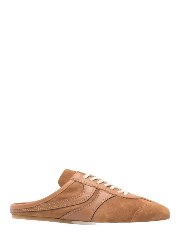 Dries Van Noten Leather Suede Slip-on Sneakers - Brown