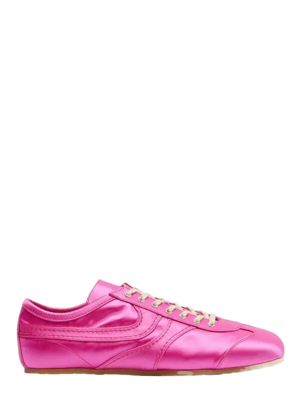 Dries Van Noten Satin Sneakers - Fuschia