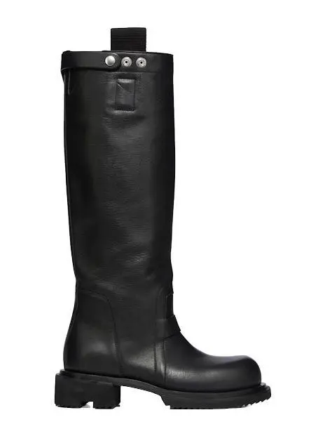 Rick Owens Knee Pull-on Gabe Boots - Black
