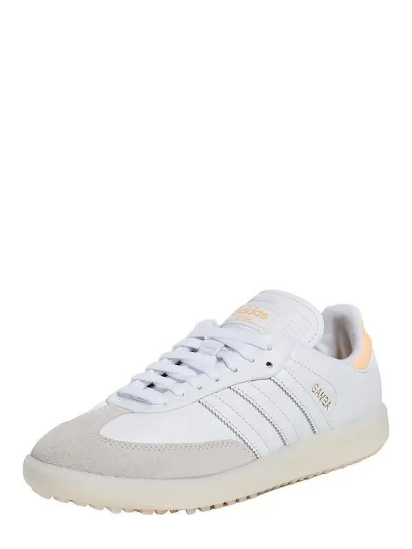 Adidas Samba Spikeless Golf Shoes - White/ice Tangerine/off White