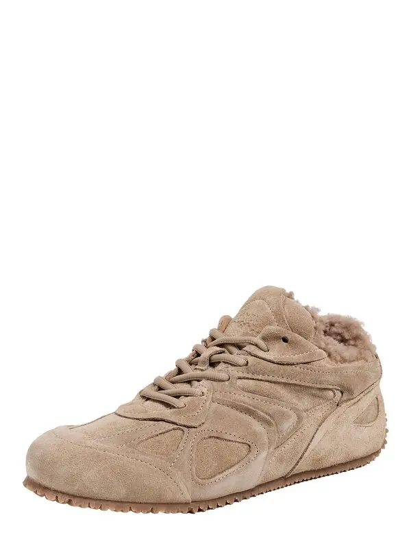 Axel Arigato Slow Shearling Sneakers - Brown/gum