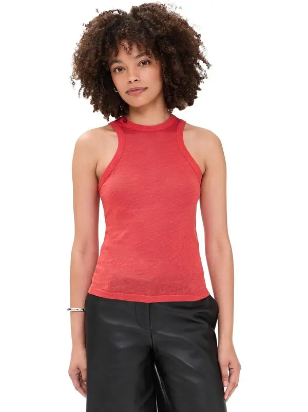 IRO PARIS Safrina Sleeveless Top - Red Scarlet