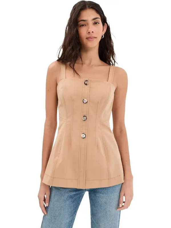 Veronica Beard Kariselle Top - Khaki