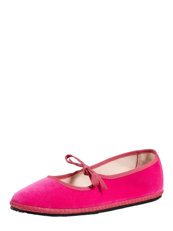 VIBI VENEZIA Brigitte Velvet Mary Janes Flats - Burano