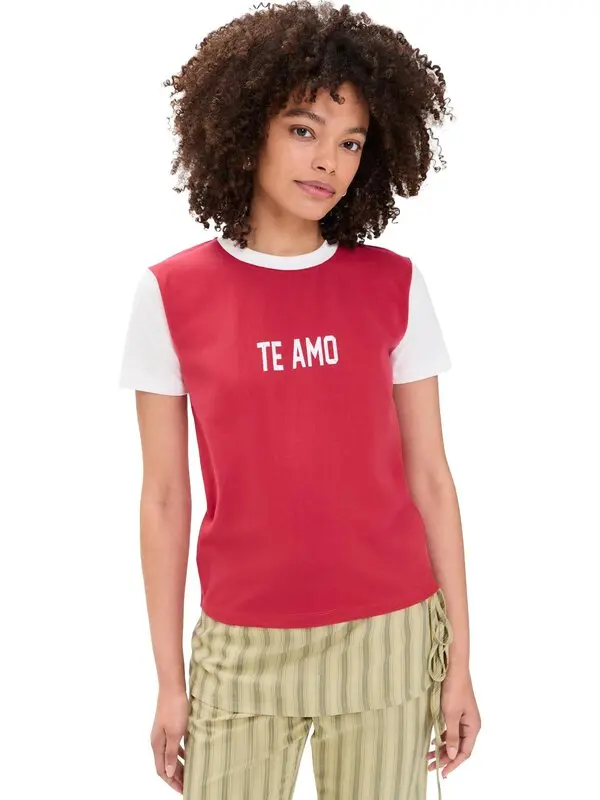 Lioness Te Amo Tee - Crimson