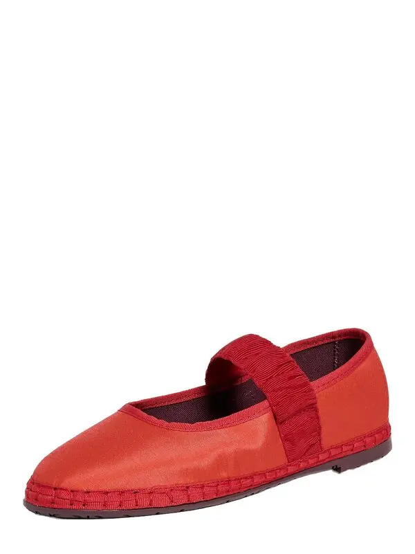 FLABELUS Mafalda Ruffle Flats - Red
