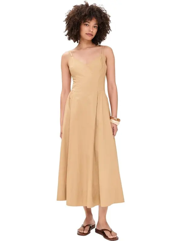 Xirena Bardot Midi Dress - Twig