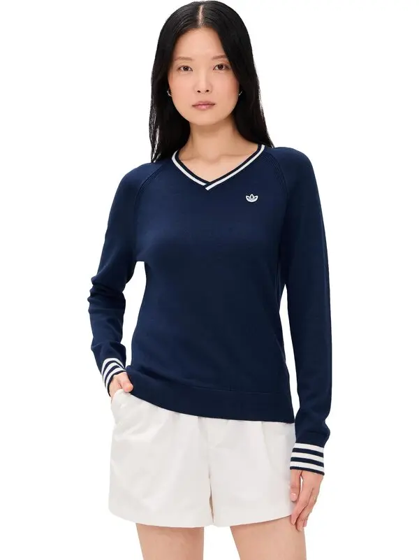 Adidas Cashmere Blend Sweater - Night Indigo