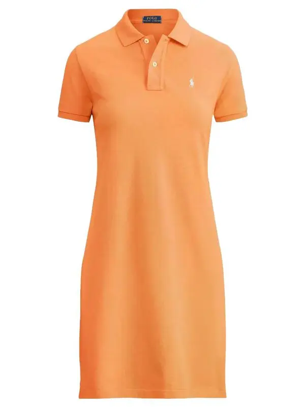 Polo Ralph Lauren Polo Pony-embroidered Dress - Orange