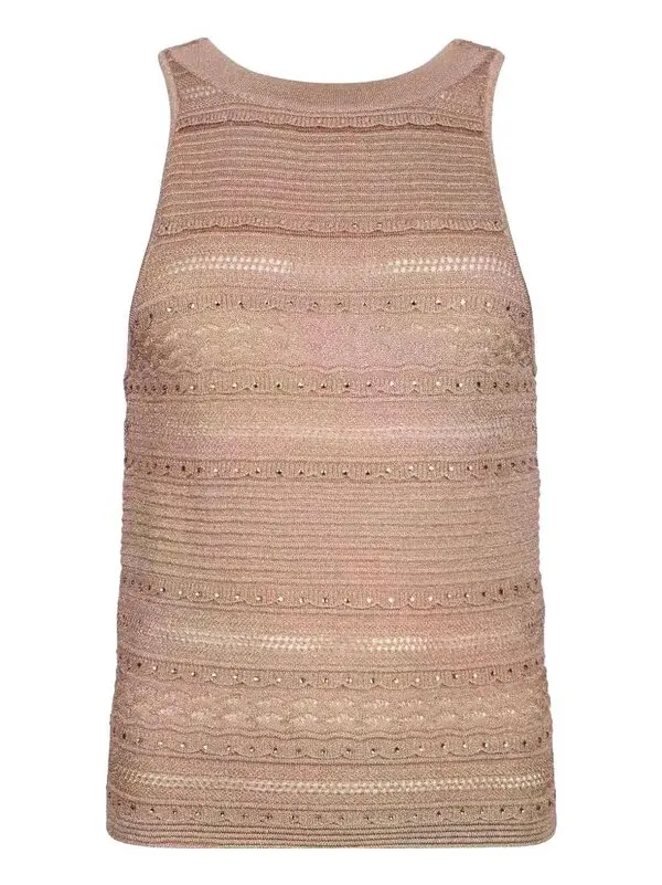 Liu Jo Openwork Knit Top - Neutrals