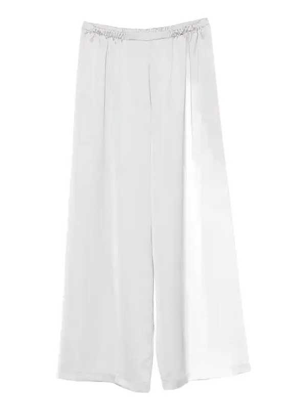 Imperial Elasticated-waistband Palazzo Pants - Grey