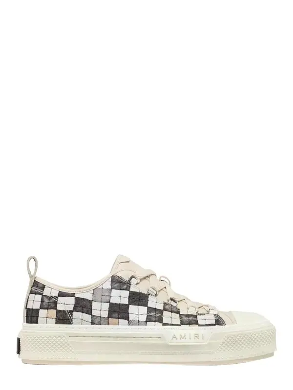 Amiri Checkered Low Top Sneakers - Neutrals