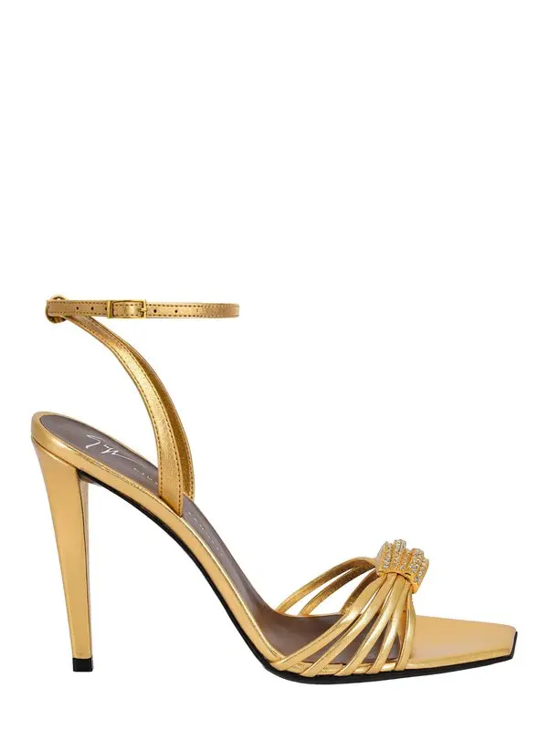 GIUSEPPE ZANOTTI Sunset Glow 105 Heeled Sandals - Gold