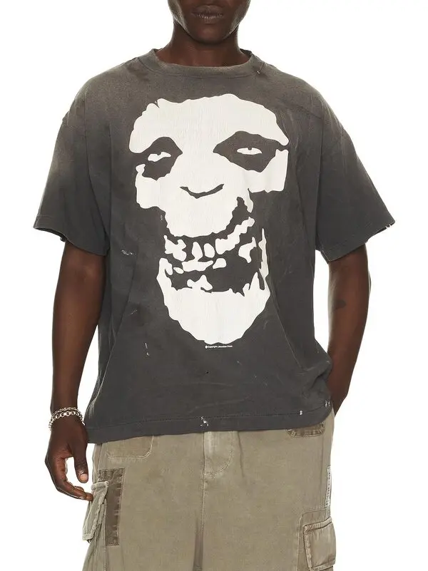 SAINT MXXXXXX Always Lovex Bape Short Sleeve Tee - Black