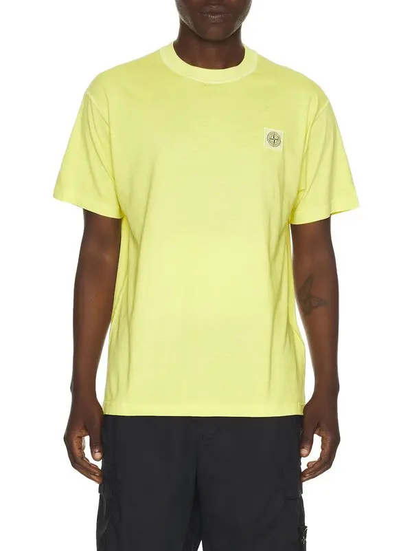 Stone Island Garment Dyed T-shirt - Lemon