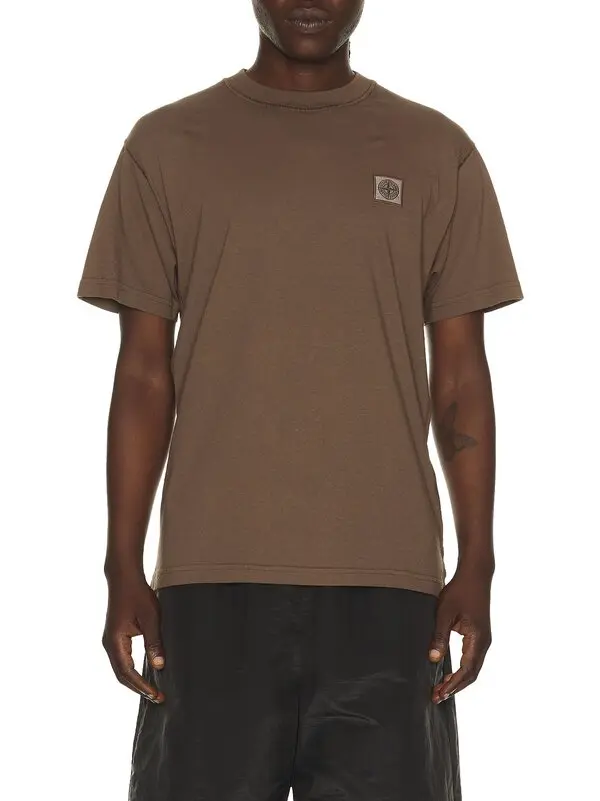 Stone Island Garment Dyed T-shirt - Umber