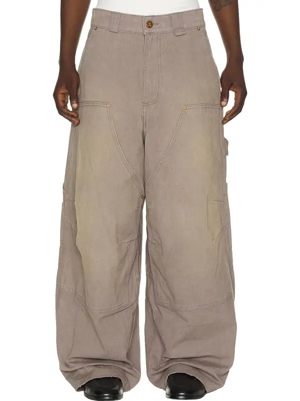 WILLY CHAVARRIA Stockton Double Knee Pant - Concrete
