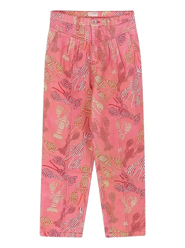 FAVORITE PEOPLE Mamma Mia Printed Trousers - Pink