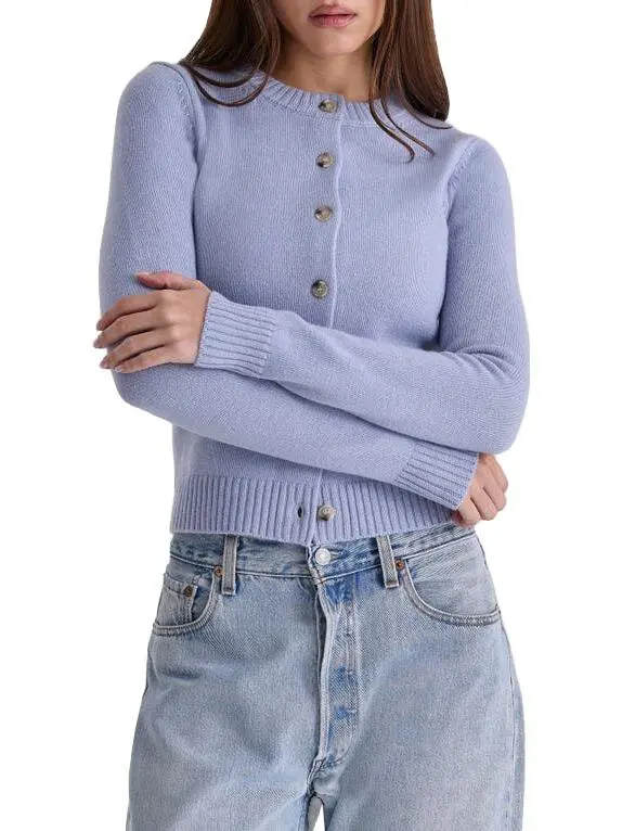 House Of Cb Wool & Cashmere Blend Cardigan - Bluebell